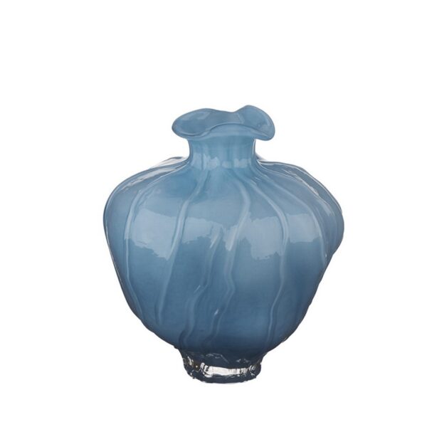 Light Blue Textured Ceramic Vase - [KNK Design] - Premium Home Decor ...